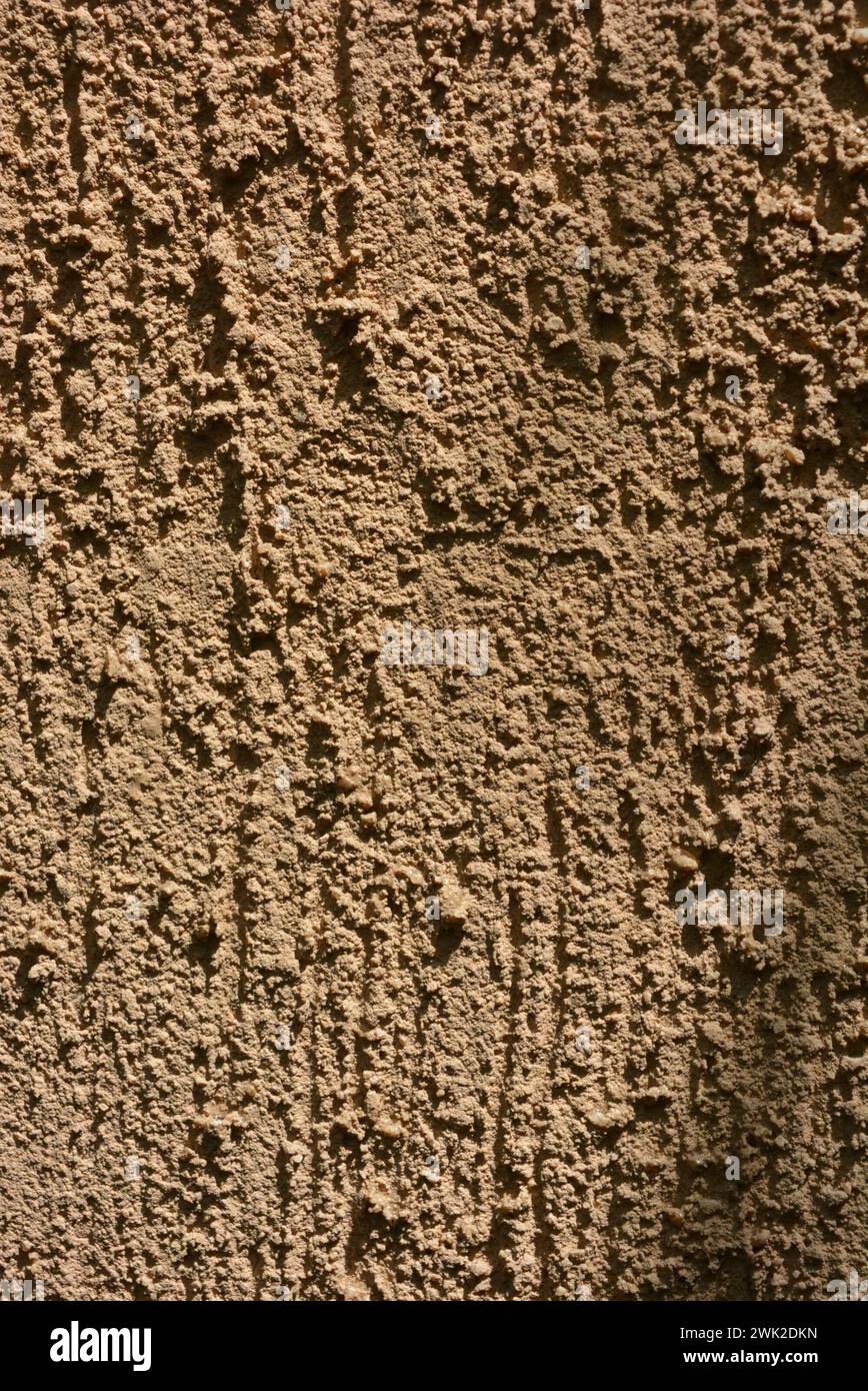 Building materials, street wall cladding, brown caroyed coating, rough ...