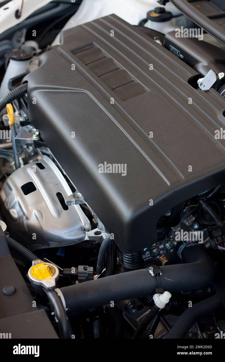 new car engine detail Stock Photo - Alamy