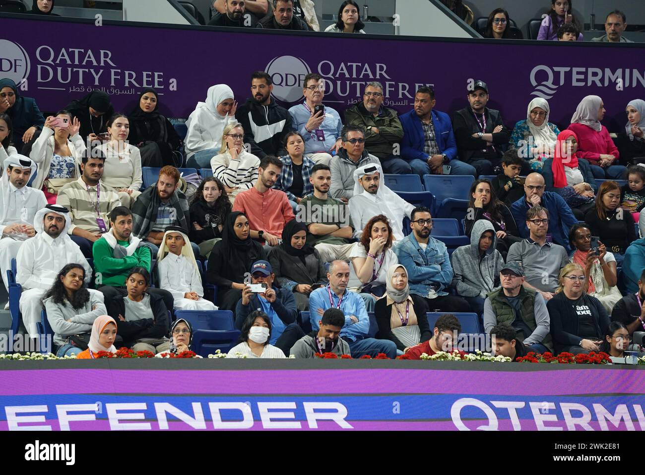 Some moments from the final of the Qatar TotalEnergies Open 2024 played ...