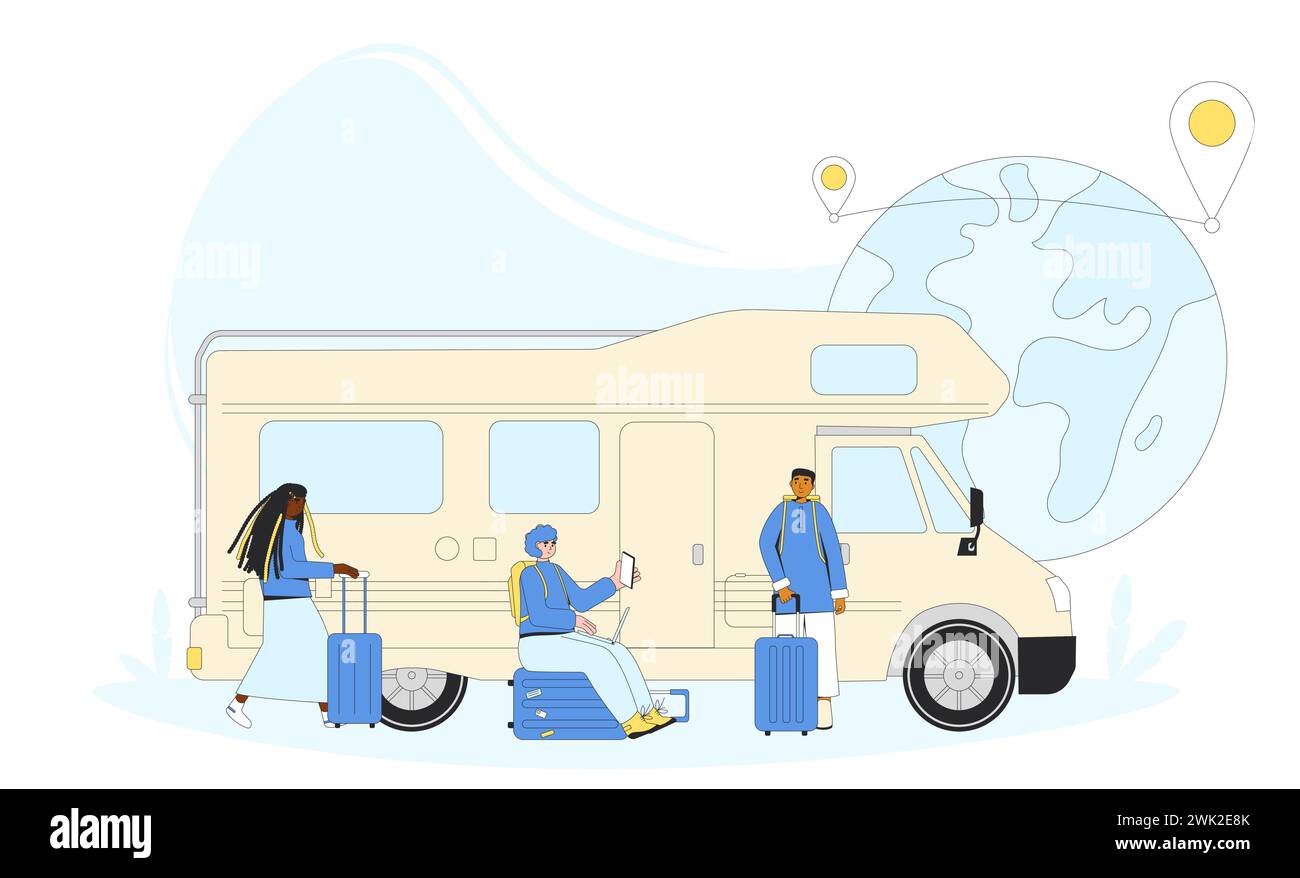 Car trailer travelling Cut Out Stock Images & Pictures - Alamy