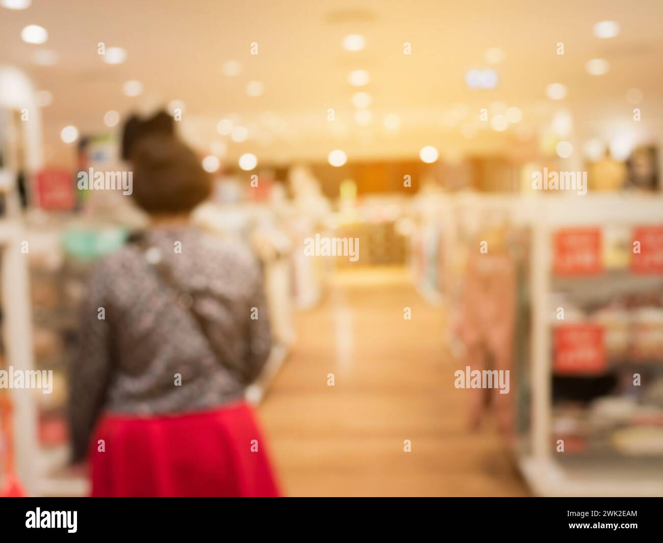 blur clothing store background in shopping mall Stock Photo - Alamy