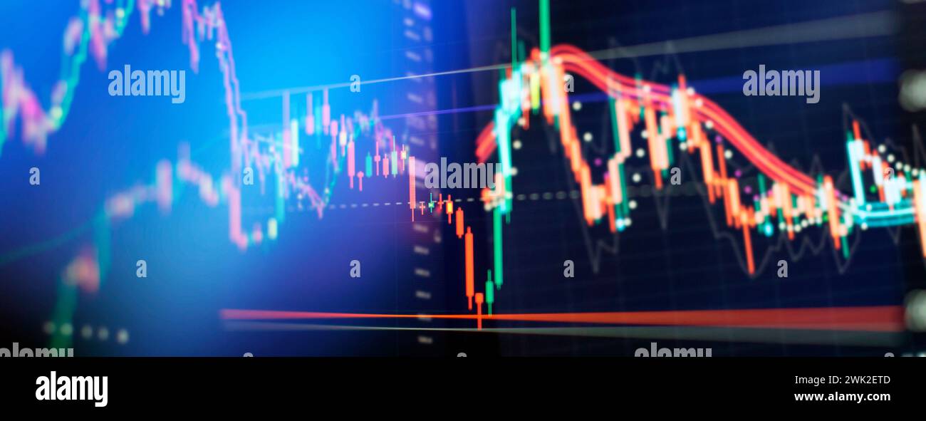 Abstract finance background. Graph on technology abstract Stock Photo ...