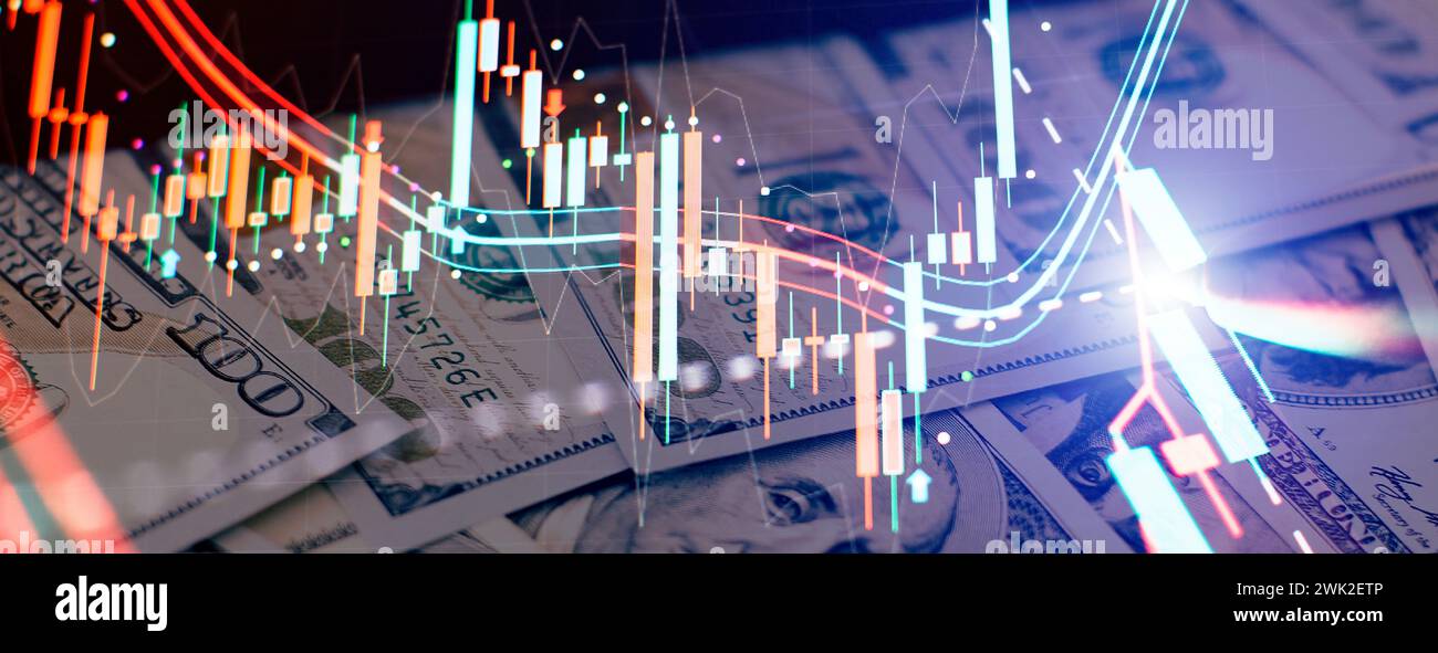 Abstract finance background. Graph on technology abstract Stock Photo ...