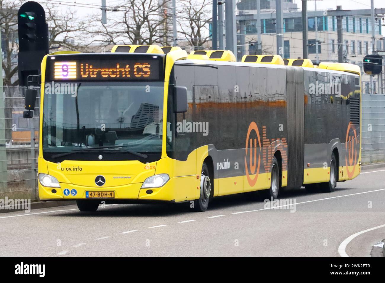 Large articulated electric buses from U-OV for city transport in the ...