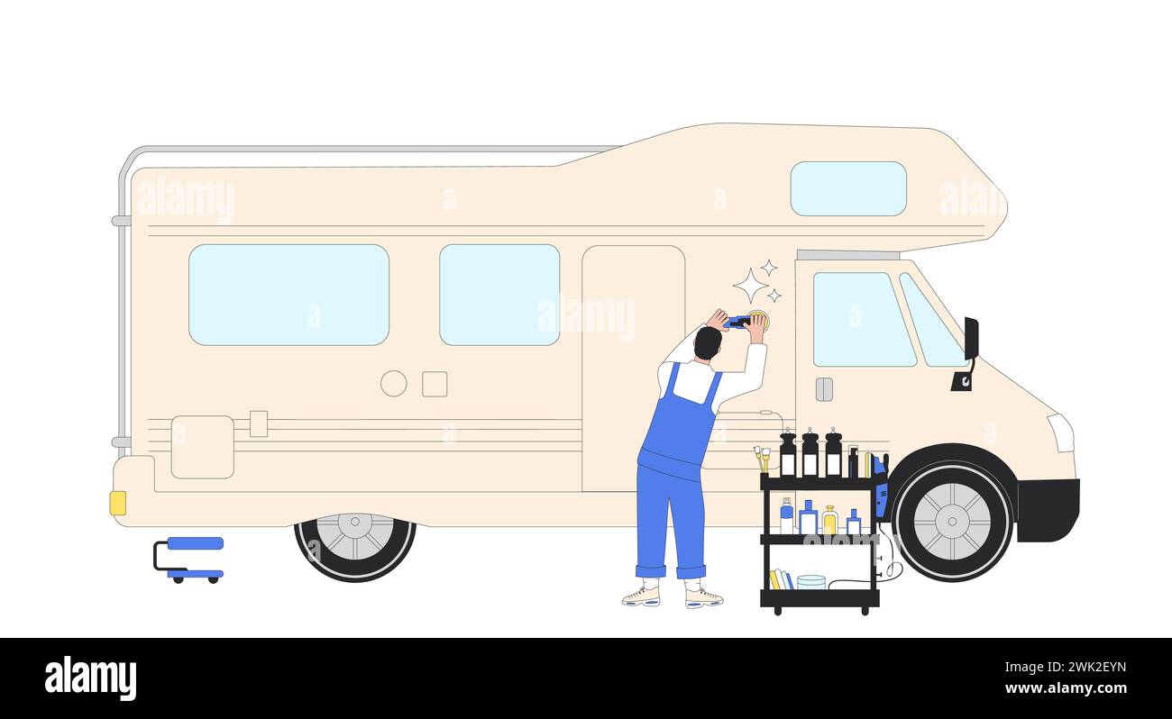 Van polish detailing car. Repair auto service. Polish remove scratch on ...