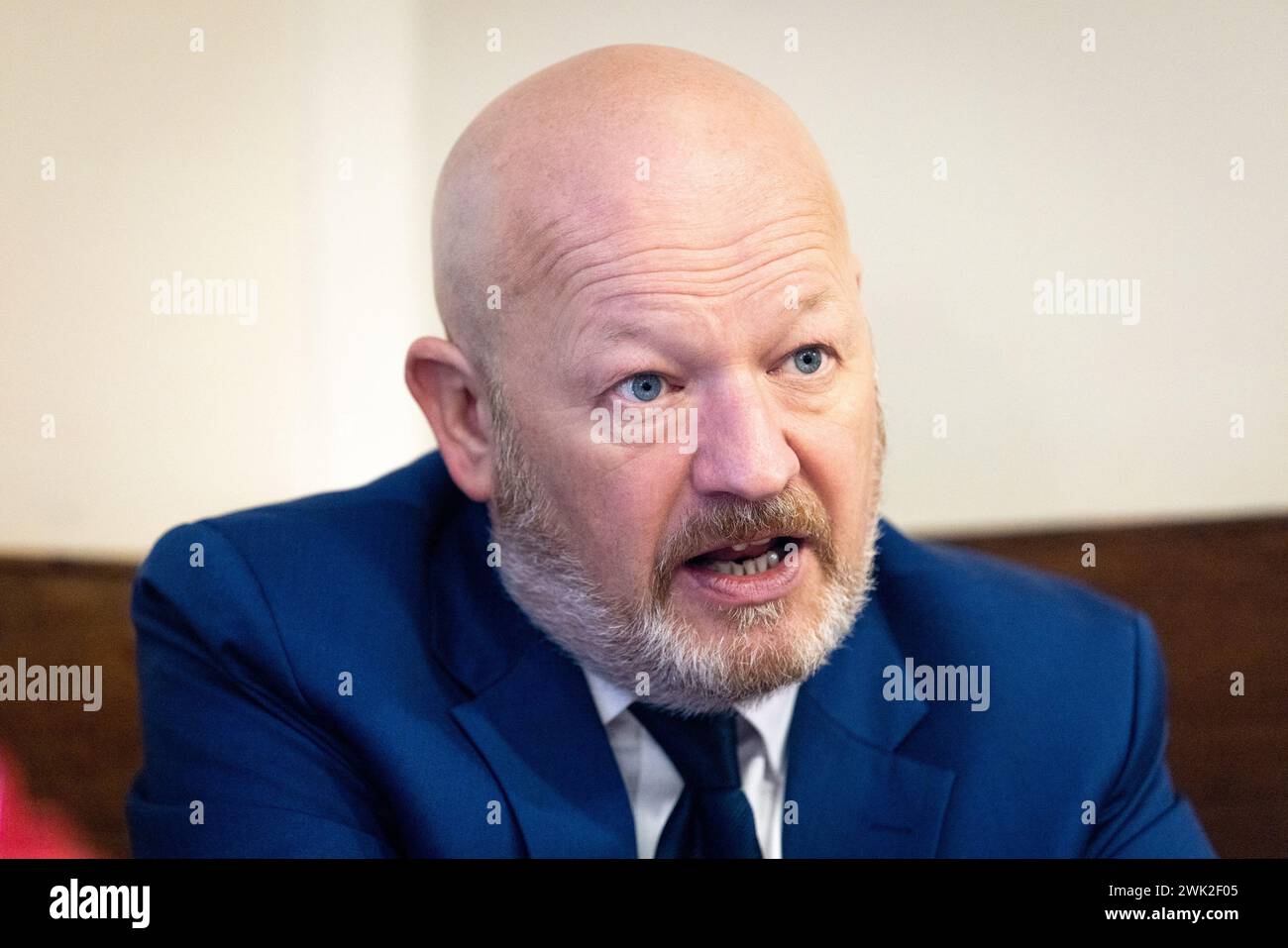 Reform UK candidate Simon Danczuk speaks to PA Media in Rochdale ...