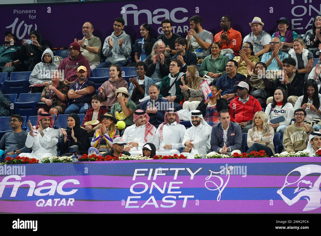 Some moments from the final of the Qatar TotalEnergies Open 2024 played ...