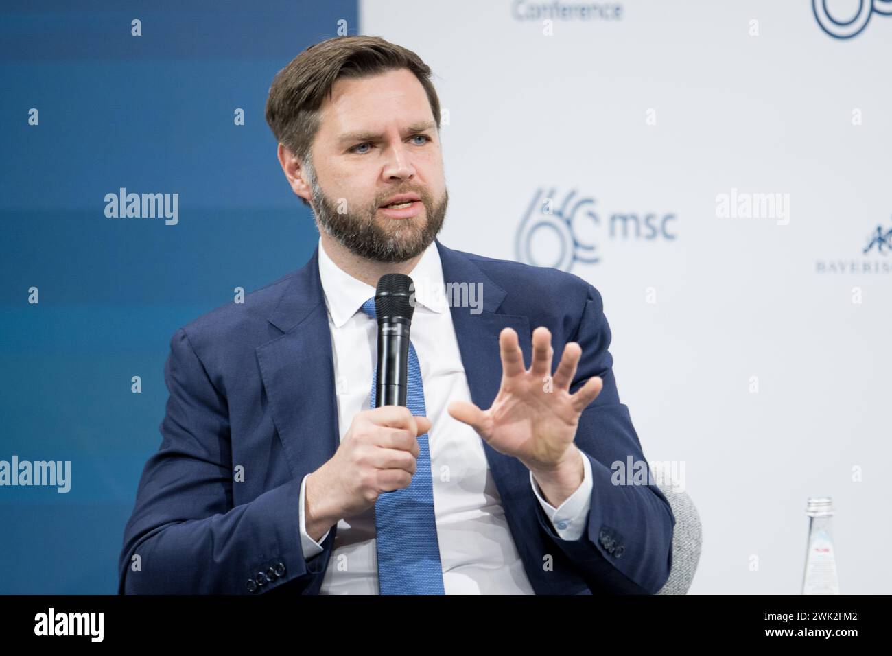 Munich, Germany. 18th Feb, 2024. J.D. Vance, US Senator, photographed ...