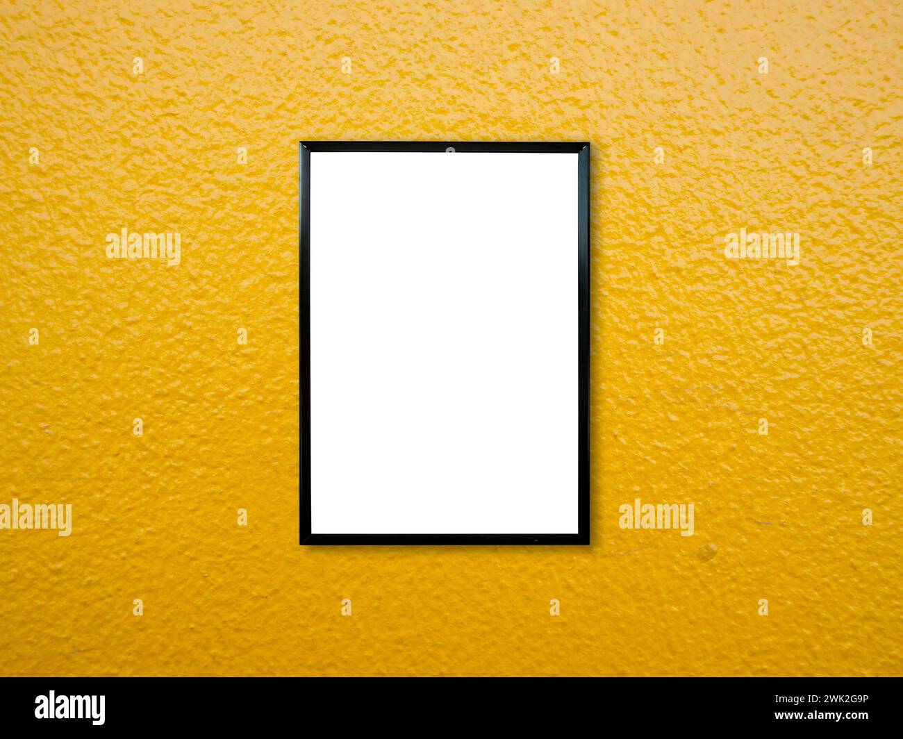 Poster frame on yellow hi-res stock photography and images - Alamy