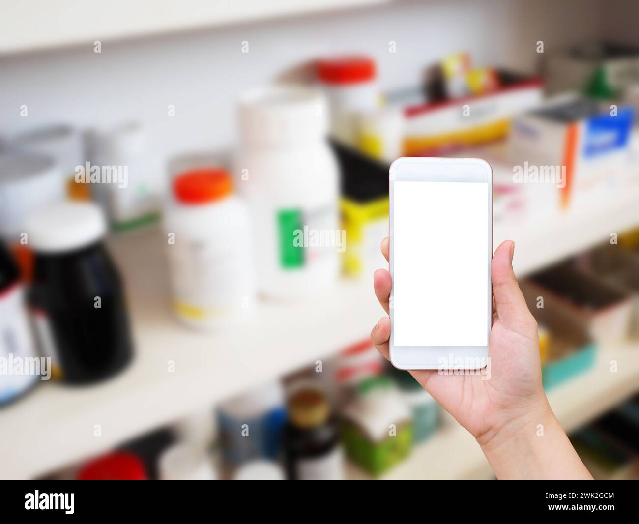 Medicine concept smartphone pharmacist hi-res stock photography and ...