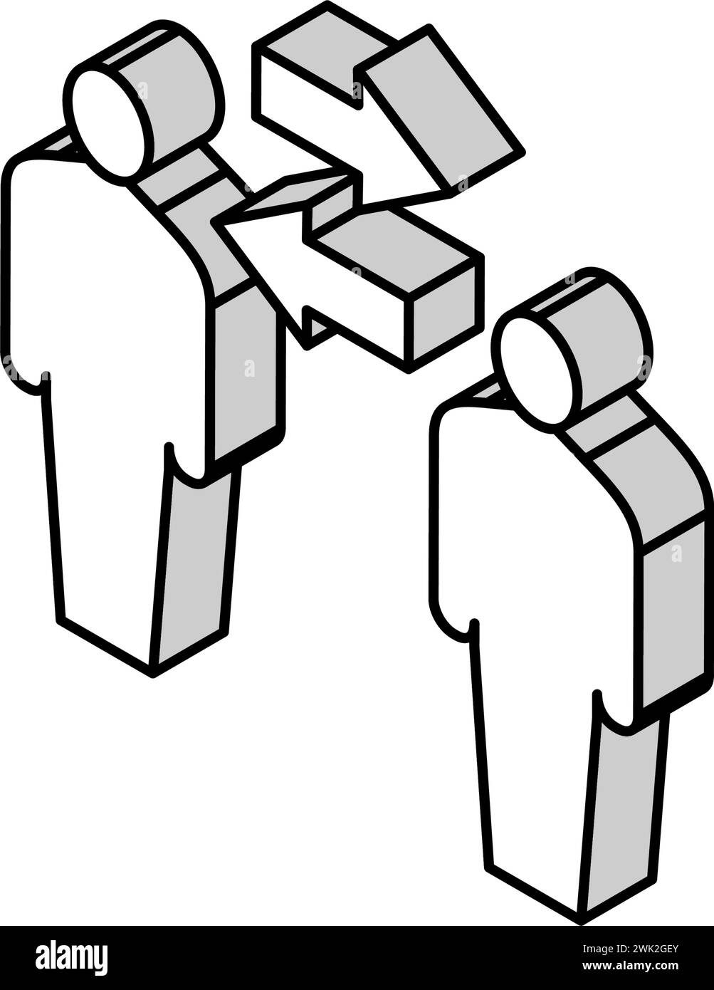 human communication isometric icon vector illustration Stock Vector ...