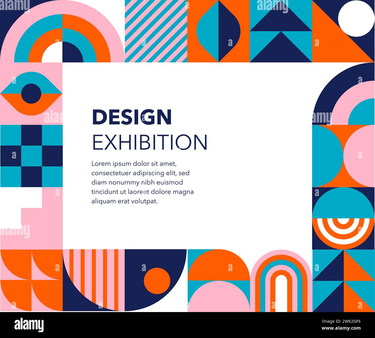 Colorful Abstract Geometric Background. Modern colorful concept design ...