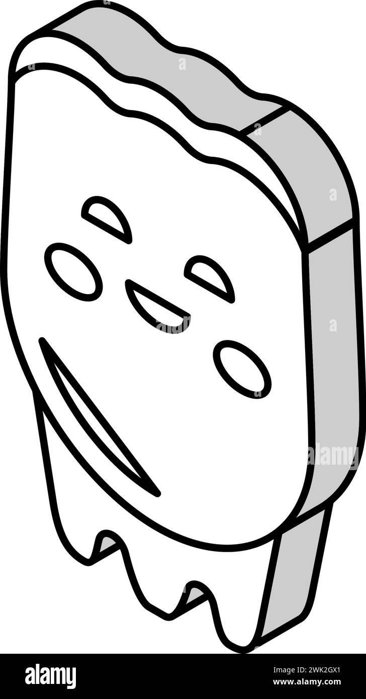 happy tooth isometric icon vector illustration Stock Vector Image & Art ...