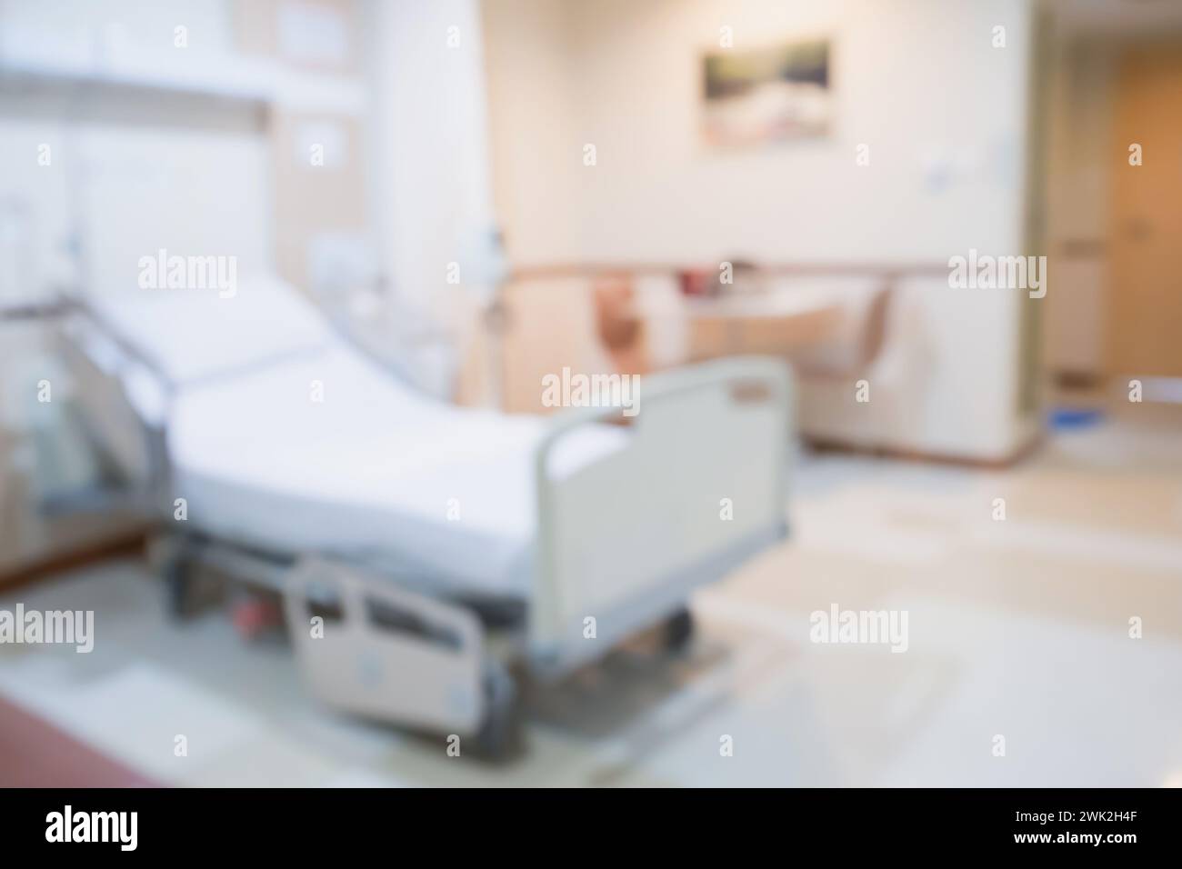 Abstract blurred hospital room interior for background Stock Photo - Alamy