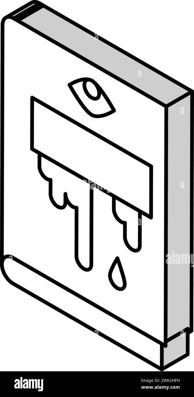 horror genre isometric icon vector illustration Stock Vector Image ...