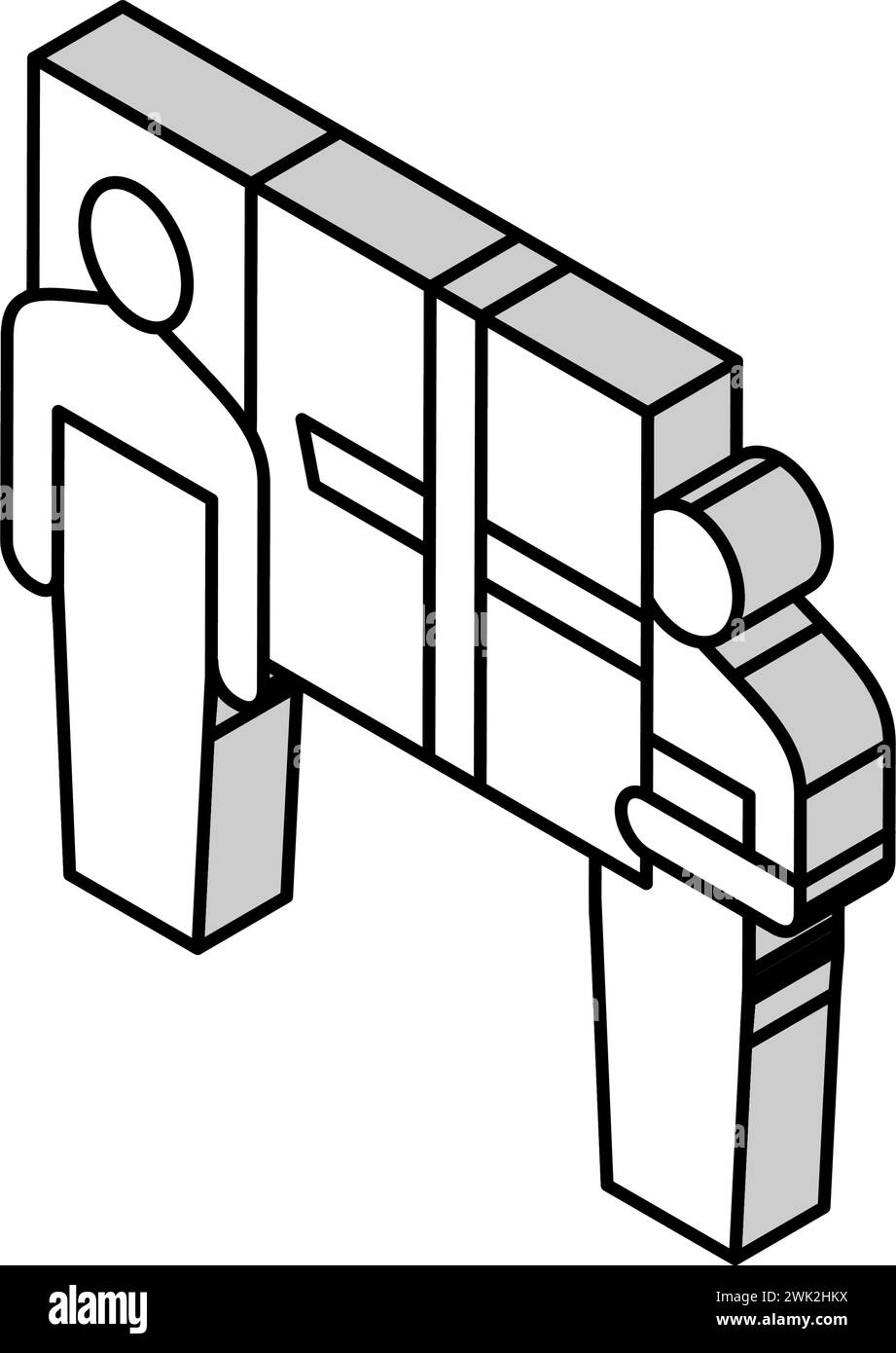 couriers delivery box isometric icon vector illustration Stock Vector ...