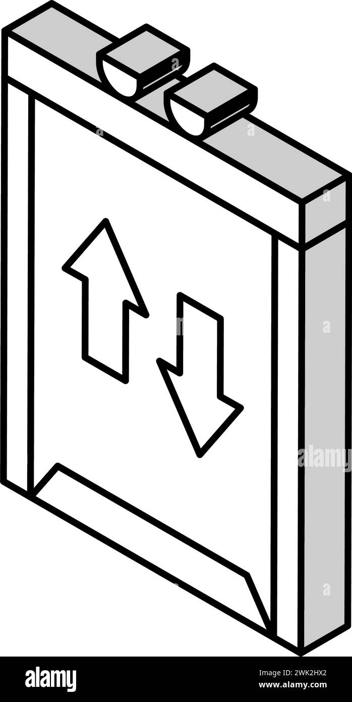 lift up and down isometric icon vector illustration Stock Vector Image ...