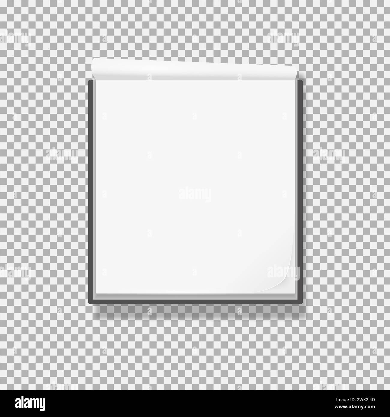 Open notebook for inscription .Blank paper vector .Template for text ...