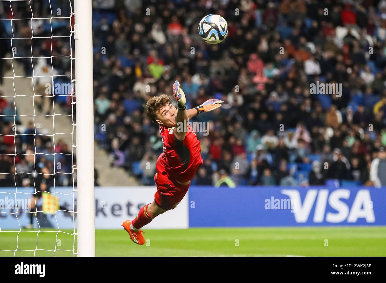 Goalkeeper Sebastiano Desplanches of Italy in action during FIFA U-20 ...