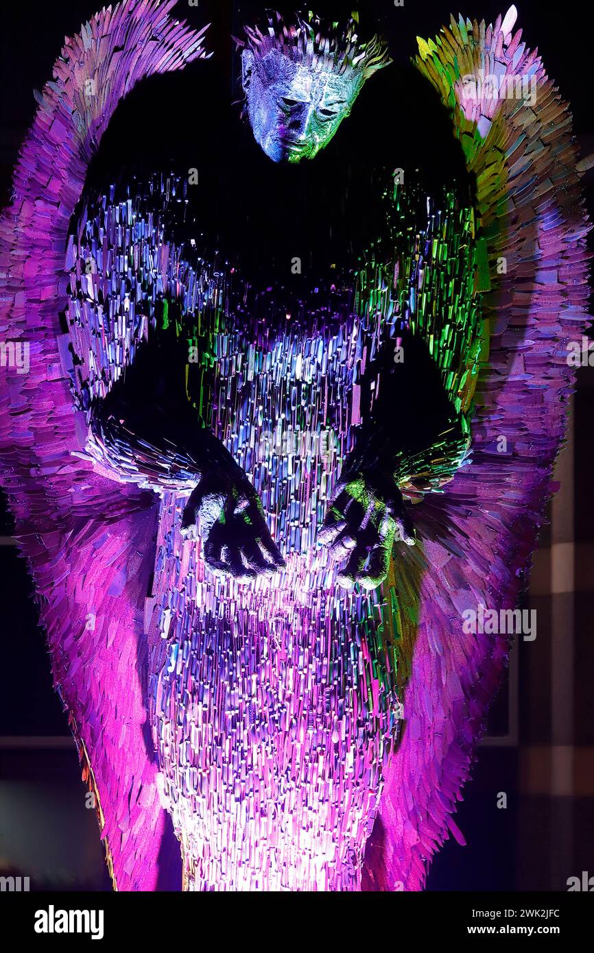Knife Angel sculpture that's currently touring the UK. Seen here ...