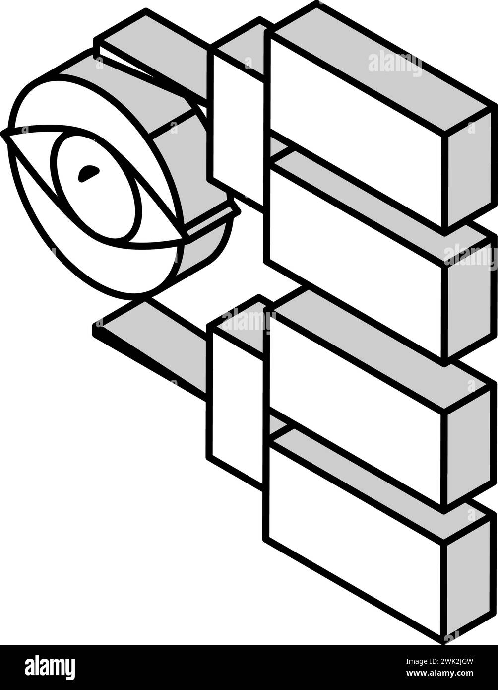 tasks vision isometric icon vector illustration Stock Vector Image ...