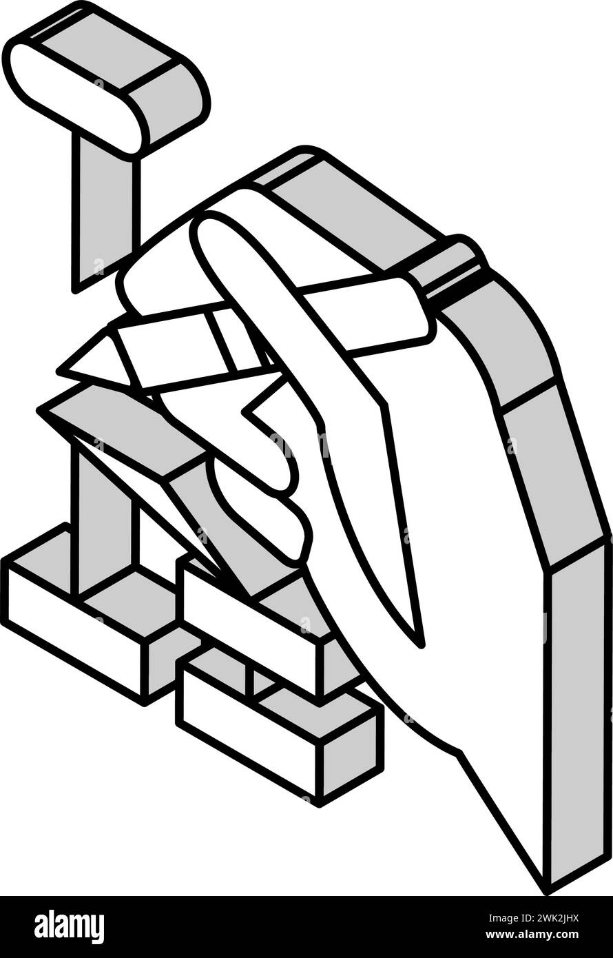 building hierarchy isometric icon vector illustration Stock Vector ...