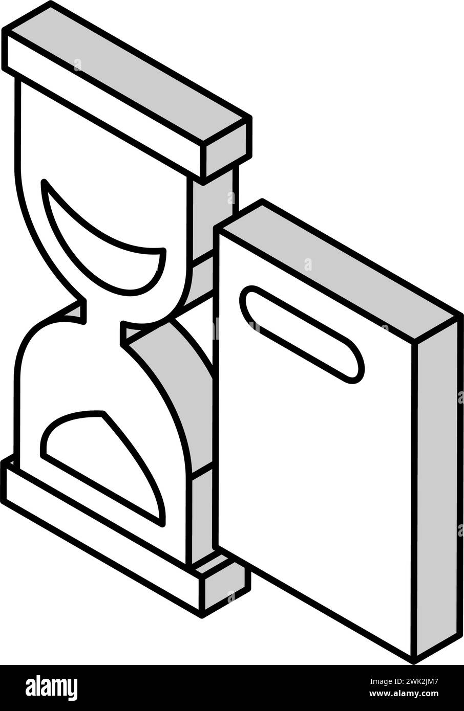 performing tasks time isometric icon vector illustration Stock Vector ...