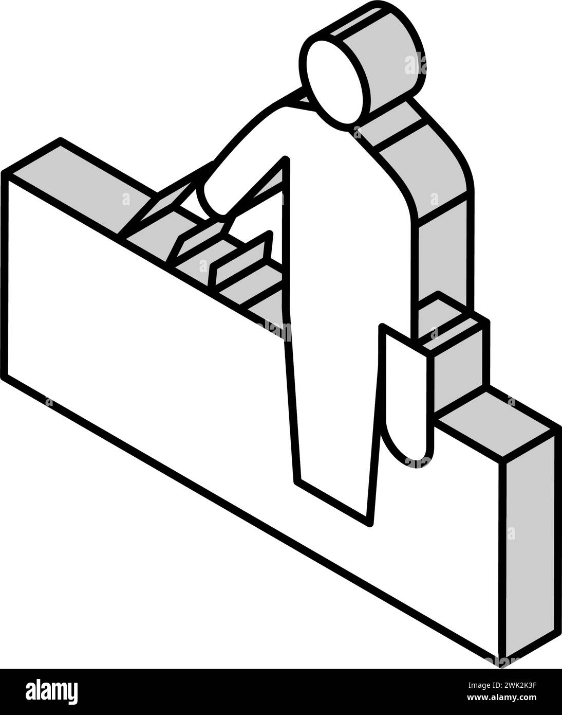 human sowing isometric icon vector illustration Stock Vector Image ...