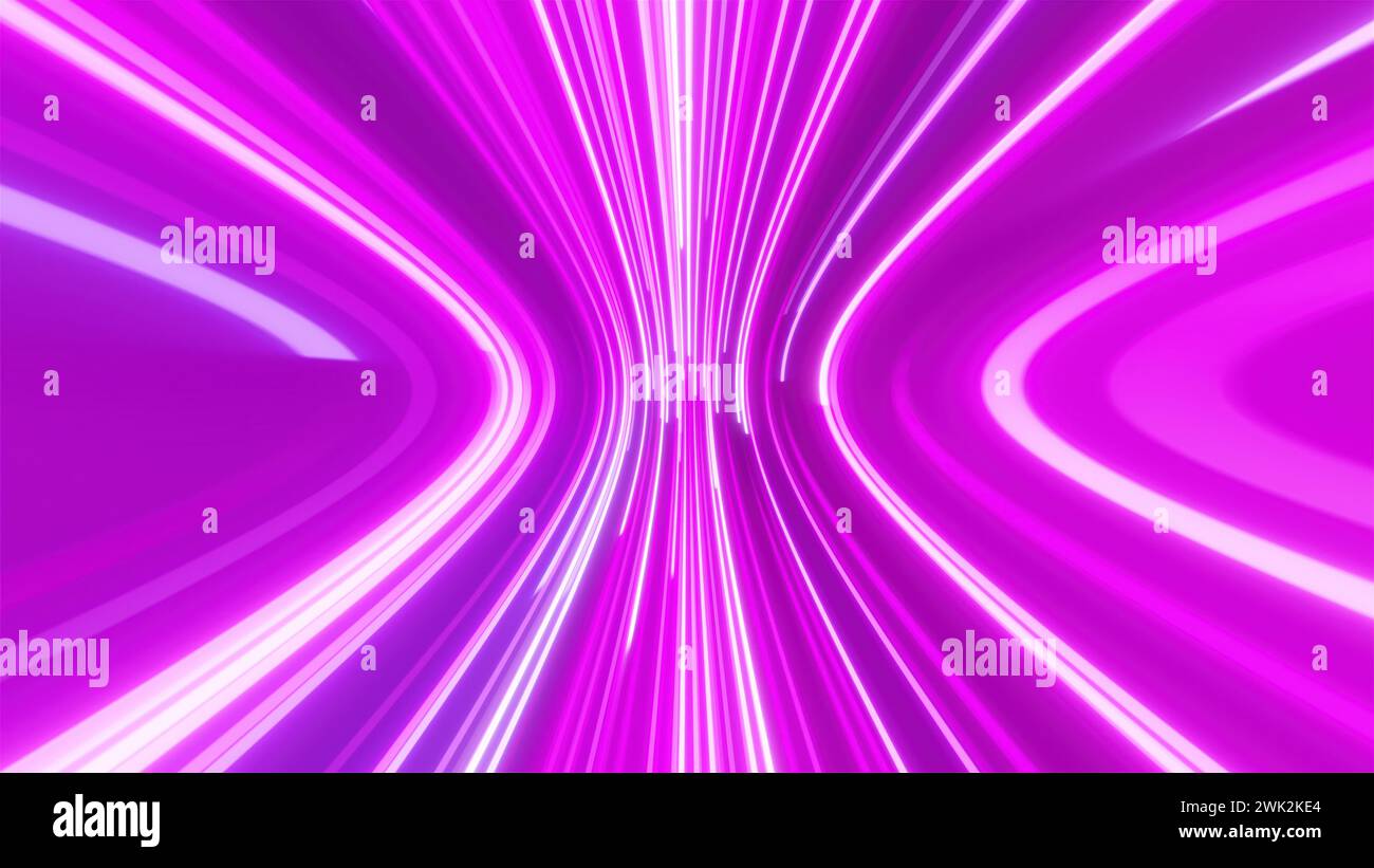 Stream neon lines. Computer generated 3d render Stock Photo - Alamy