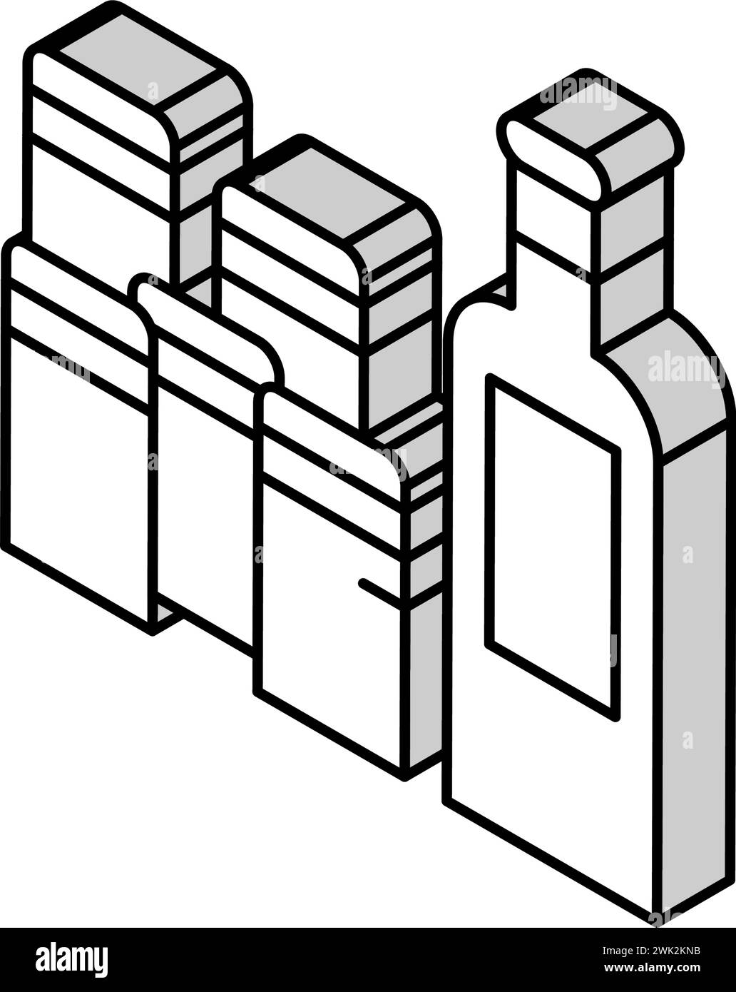 spice containers isometric icon vector illustration Stock Vector Image ...