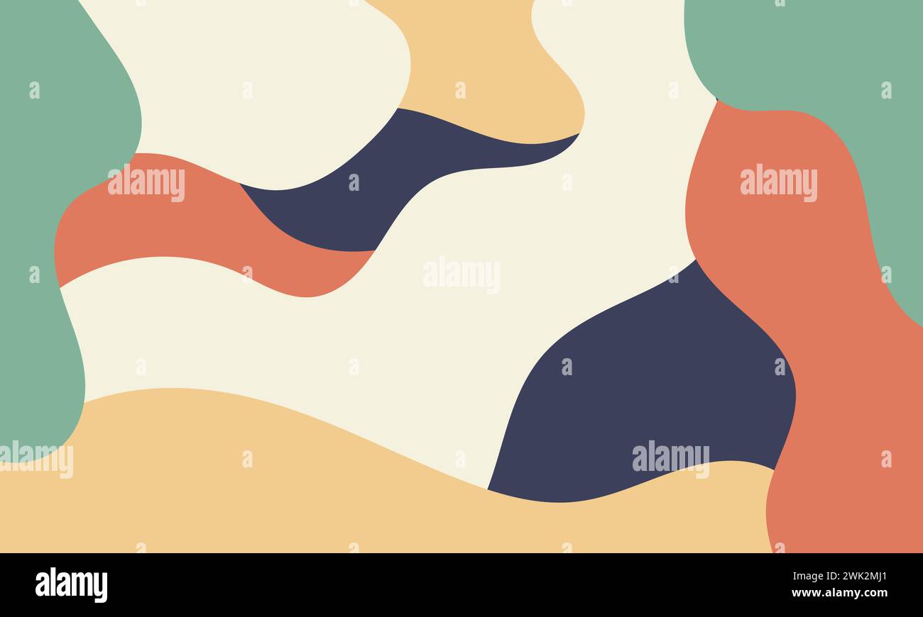 Abstract colorful free form shape geometric background. Fluid wallpaper ...