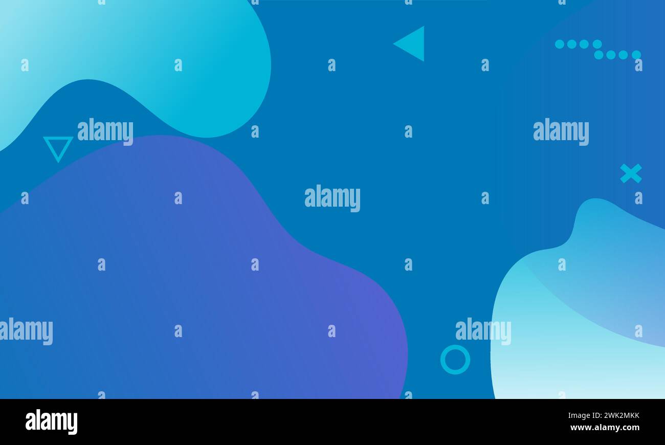 Abstract flat geometric shape background design. Simple blue backdrop ...