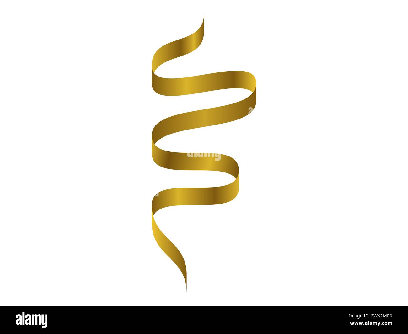 Simple gold ribbon design vector for celebration, decoration. abstract ...