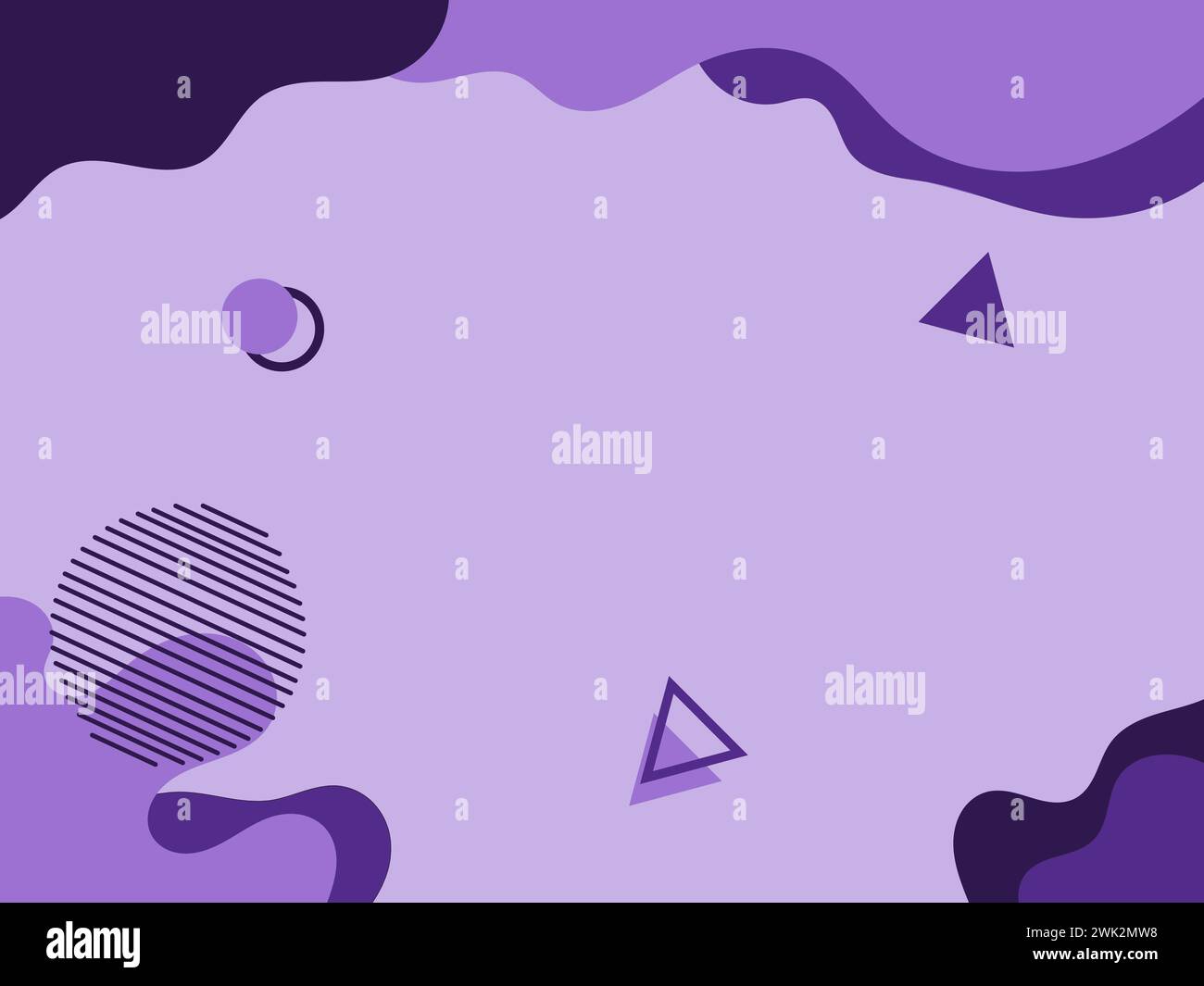 Modern purple flat abstract geometric shape background. liquid form ...