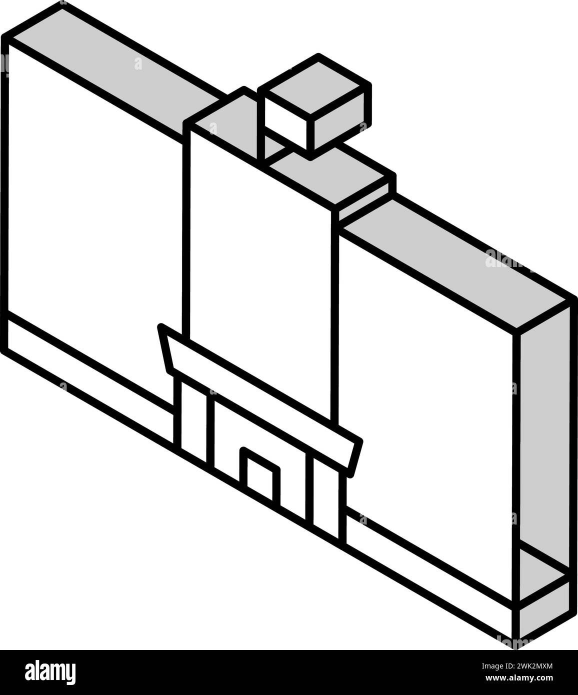 government building isometric icon vector illustration Stock Vector ...