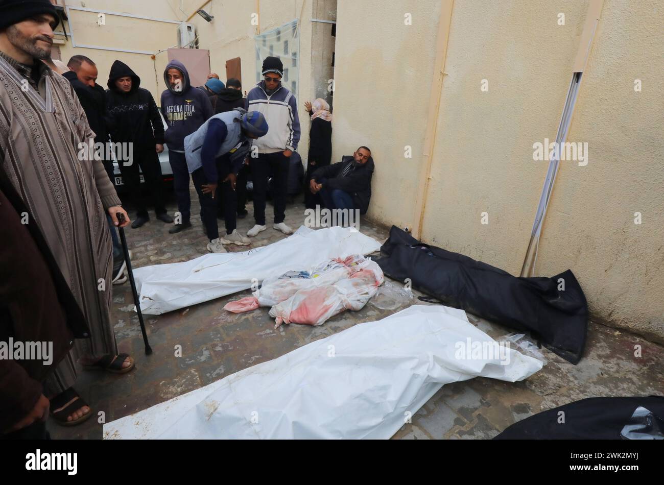 Relatives of the Palestinians died in Israeli attacks, mourn as they ...