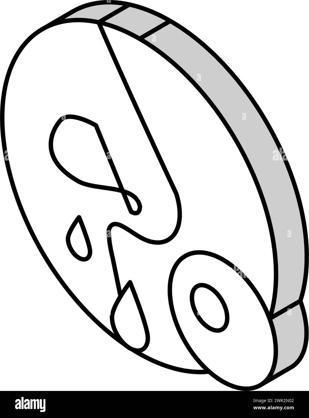 running nose isometric icon vector illustration Stock Vector Image ...