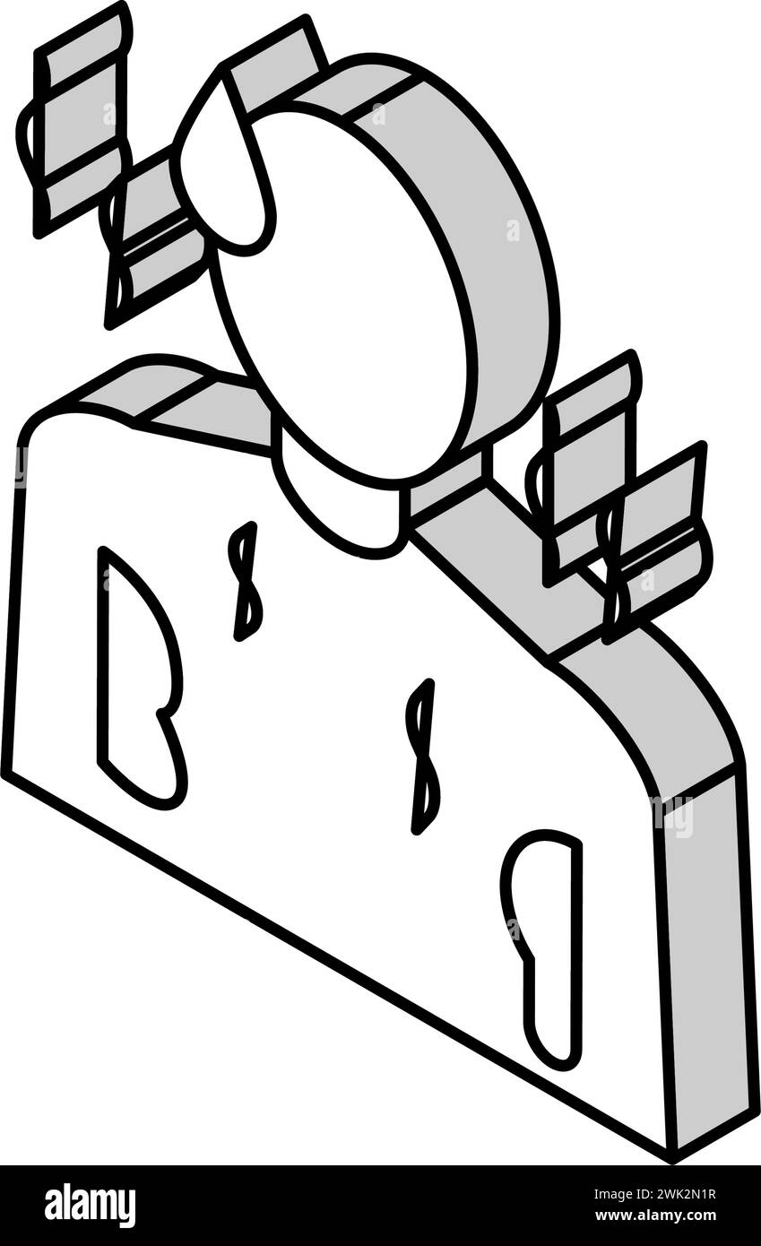 sweat perspiration human isometric icon vector illustration Stock ...