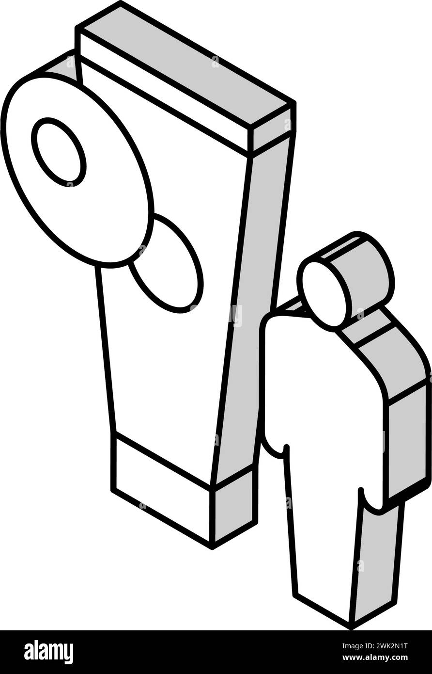 cream human protection isometric icon vector illustration Stock Vector ...