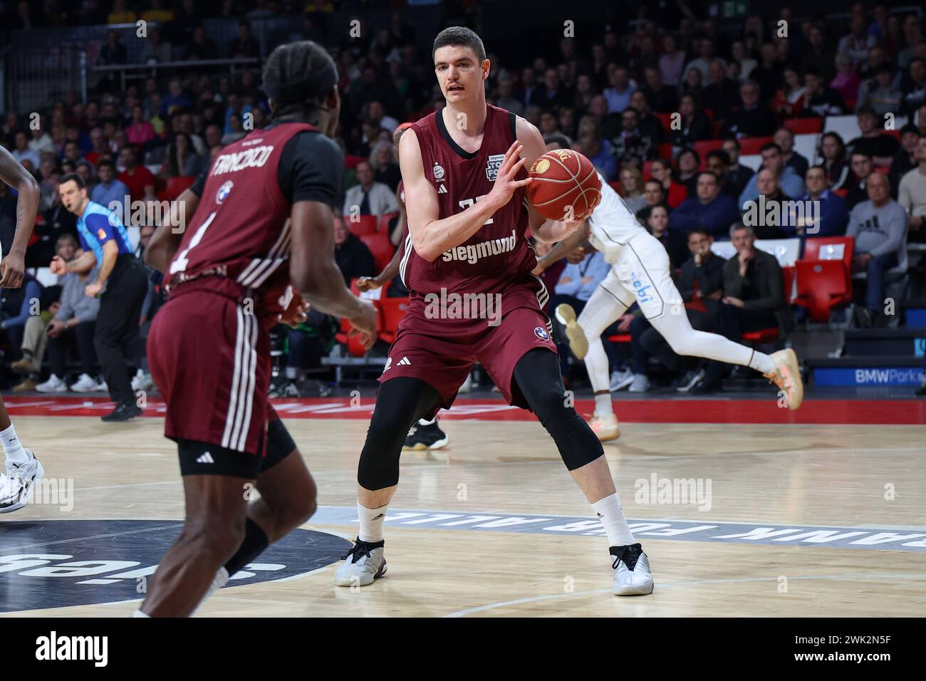Munich, Germany. 17th Feb, 2024. Basketball: BBL Cup, Brose Bamberg ...