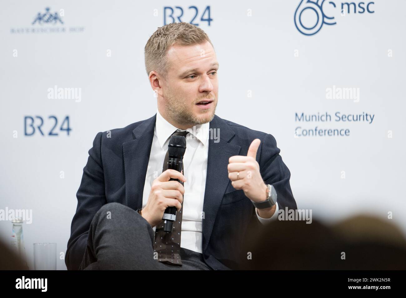 Munich, Germany. 18th Feb, 2024. Gabrielius Landsbergis, Foreign ...