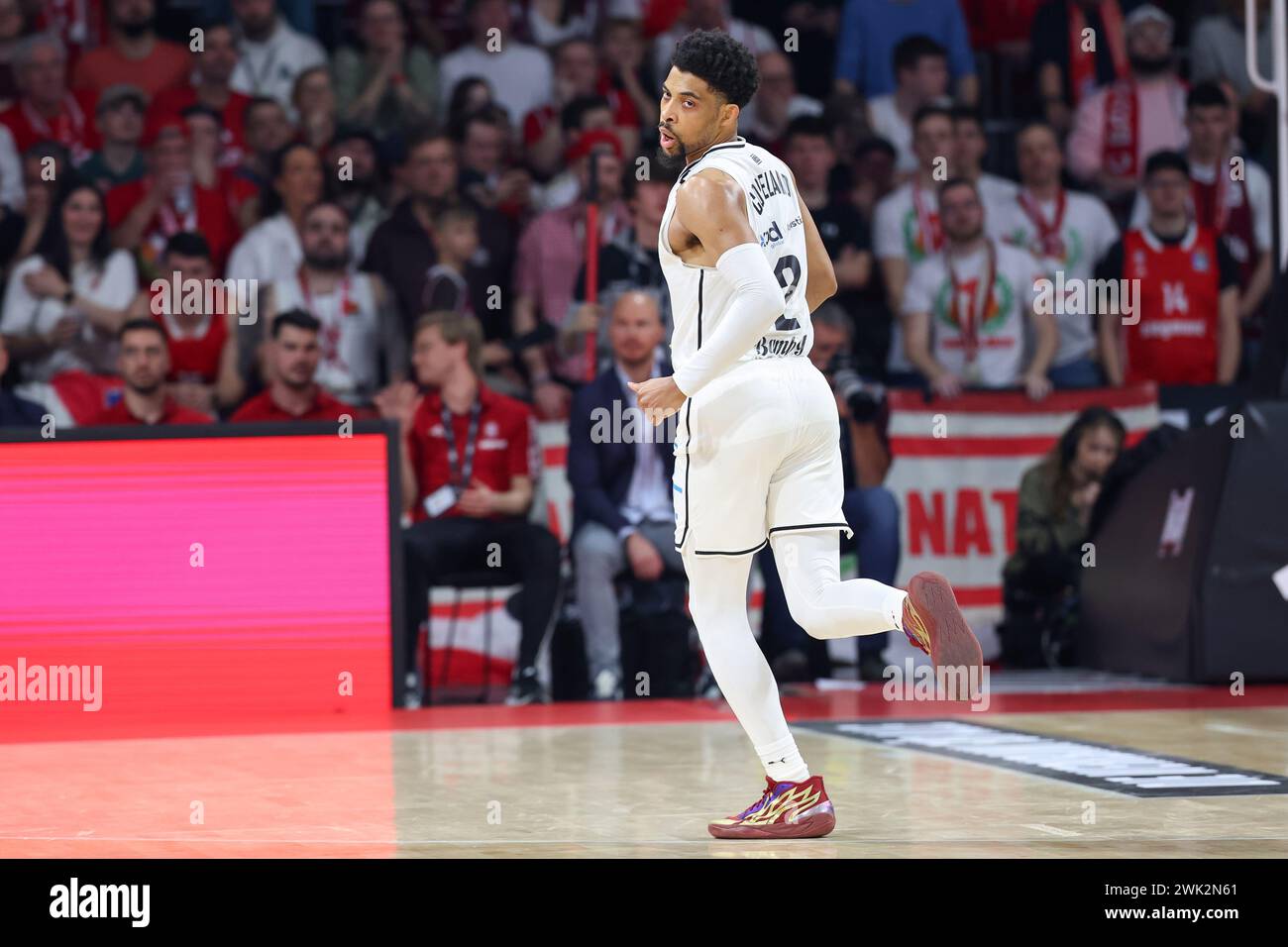 Munich, Germany. 17th Feb, 2024. Basketball: BBL Cup, Brose Bamberg ...