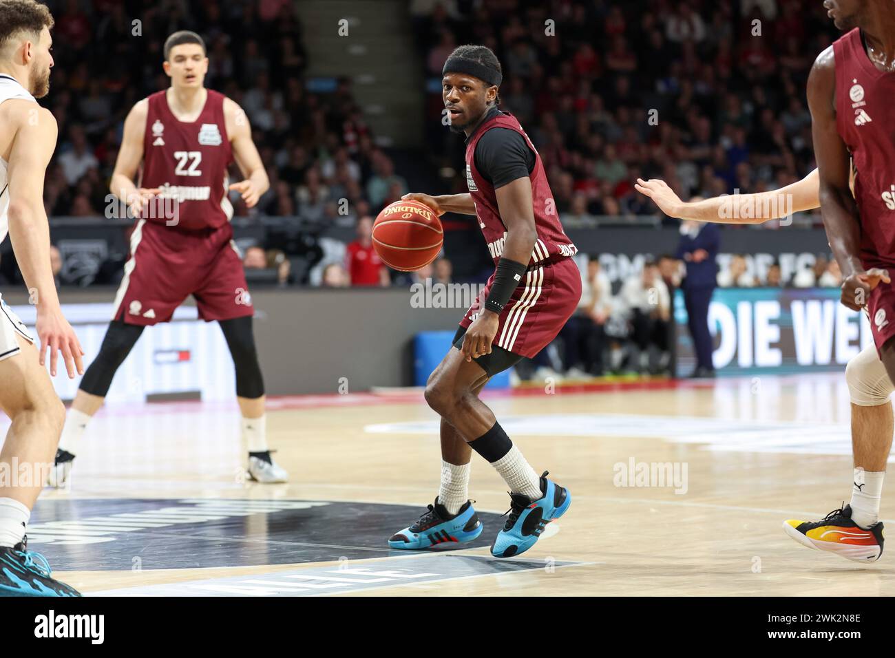 Munich, Germany. 17th Feb, 2024. Basketball: BBL Cup, Brose Bamberg ...