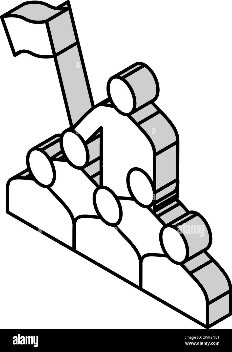 employees leadership isometric icon vector illustration Stock Vector ...