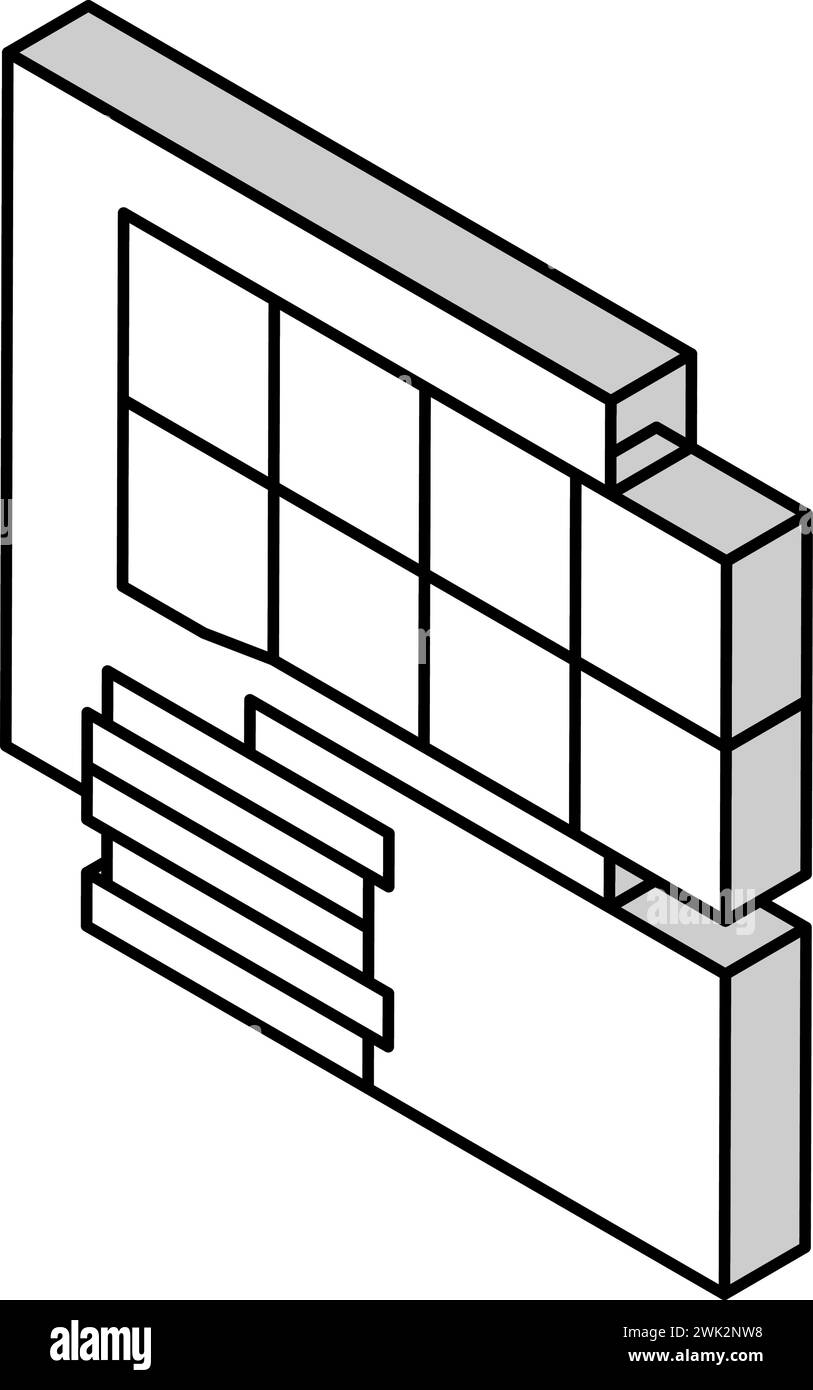 insulation panels isometric icon vector illustration Stock Vector Image ...