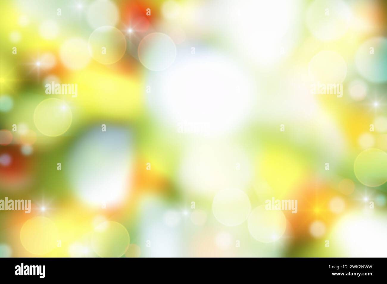 Positive blurred colorful easter background with bokeh. Light colors of ...