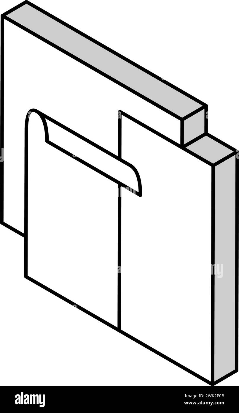 insulation wallpaper isometric icon vector illustration Stock Vector ...