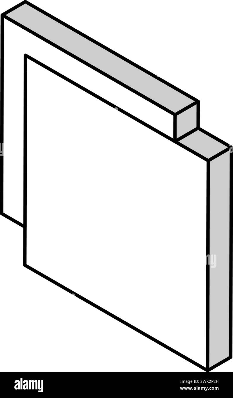 insulation grid isometric icon vector illustration Stock Vector Image ...