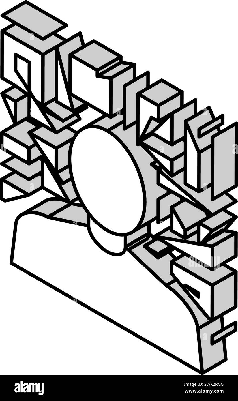 hallucinations psychological problems isometric icon vector ...