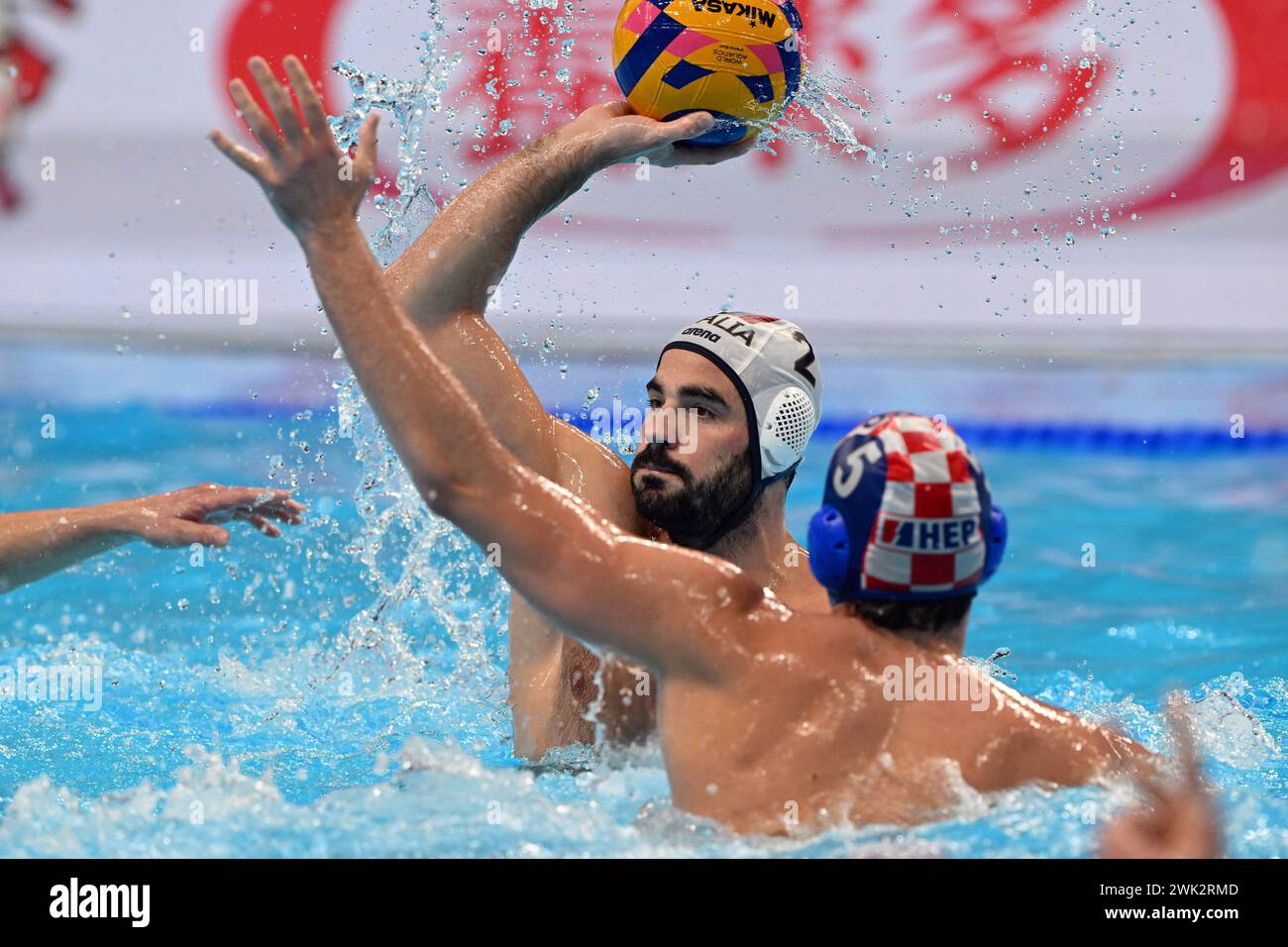 Doha, Qat. 17th Feb, 2024. di FULVIO Francesco during the match Italy ...